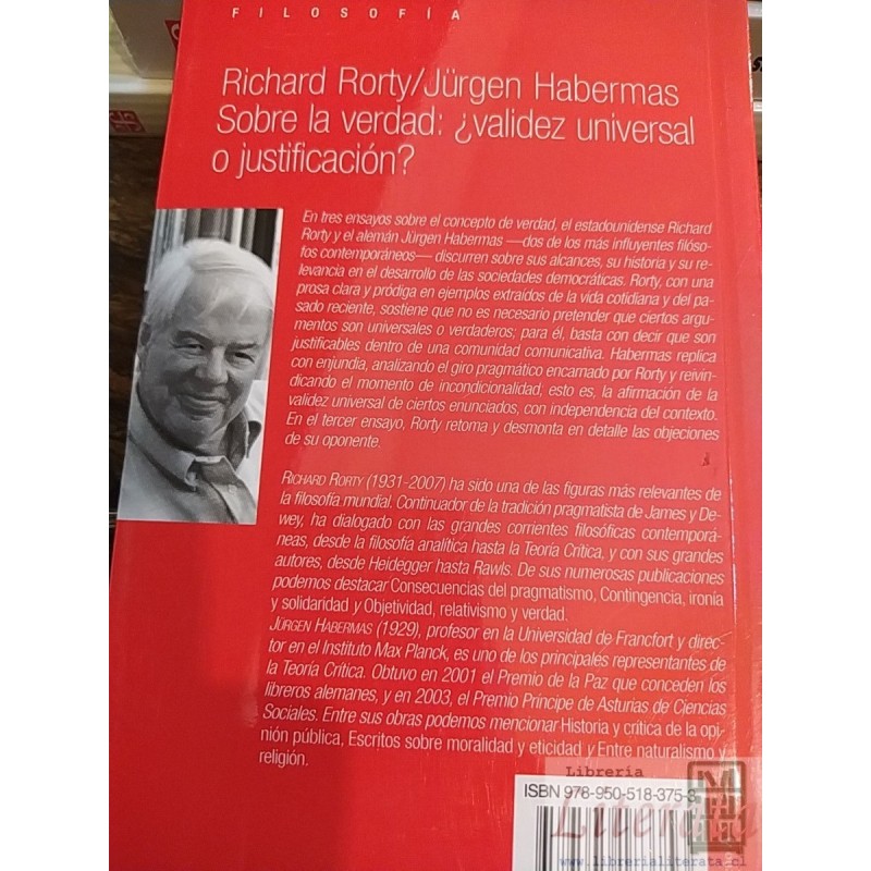 Sobre la verdad validez universal o justificación Richard Ro