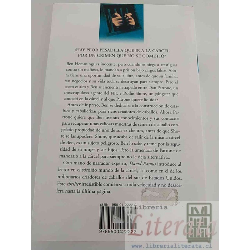 Hielo David Ramus Ed. Emecé formato grande SOLO ORIGINALES 330 páginas