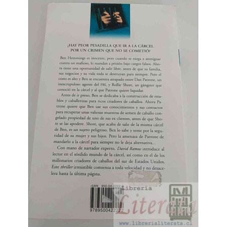 Hielo David Ramus Ed. Emecé formato grande SOLO ORIGINALES 330 páginas