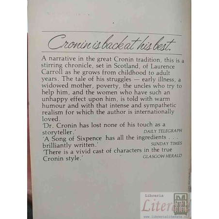 A Song of Sixpence A.J. Cronin New English Library EN INGLÉS