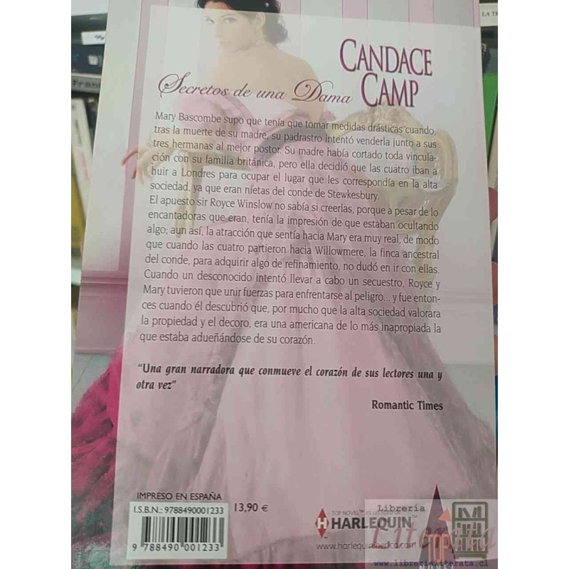 Secretos de una Dama Candace Camp Editorial TOP Novel 451 páginas