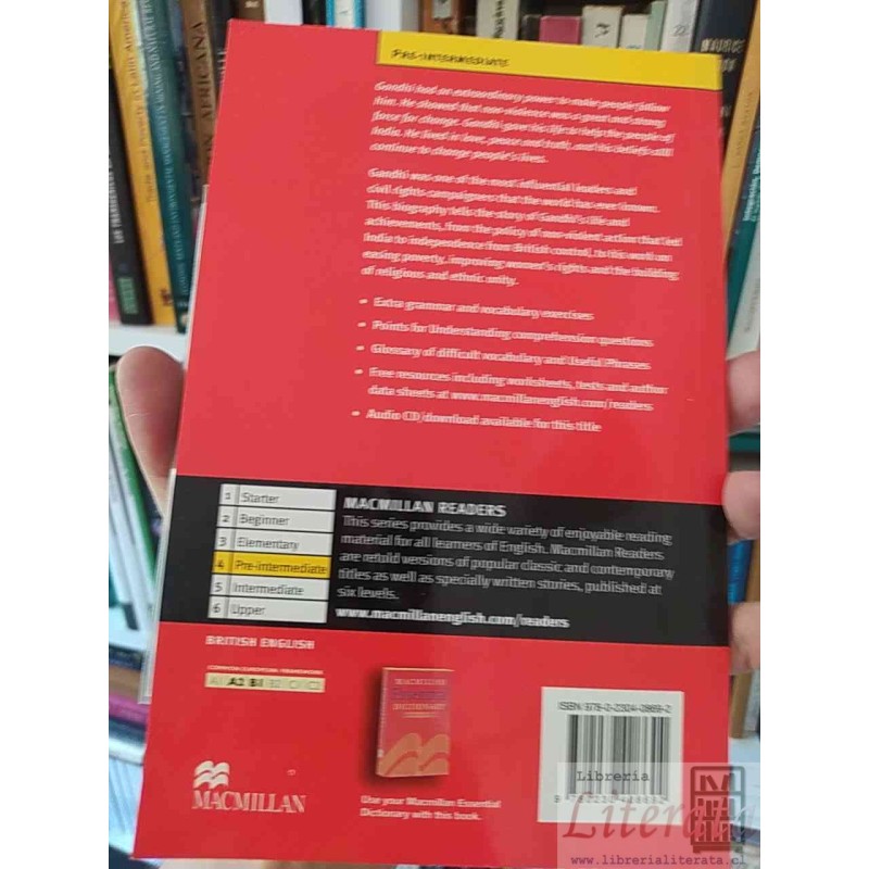 Gandhi Rachel Bladon Macmillan biographies Macmillan readers extra exercises and audio CD EN INGLES