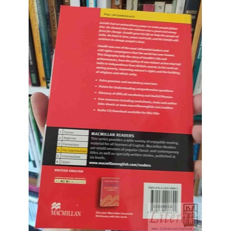 Gandhi Rachel Bladon Macmillan biographies Macmillan readers extra exercises and audio CD EN INGLES