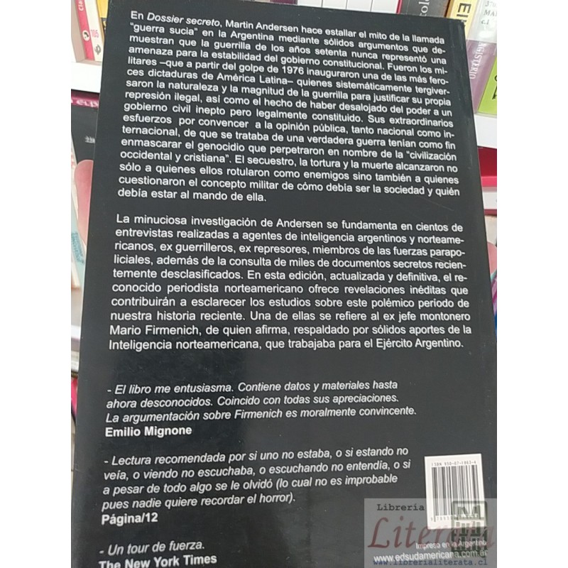 Dossier secreto El mito de la "guerra sucia" en la Argentina Martin ...