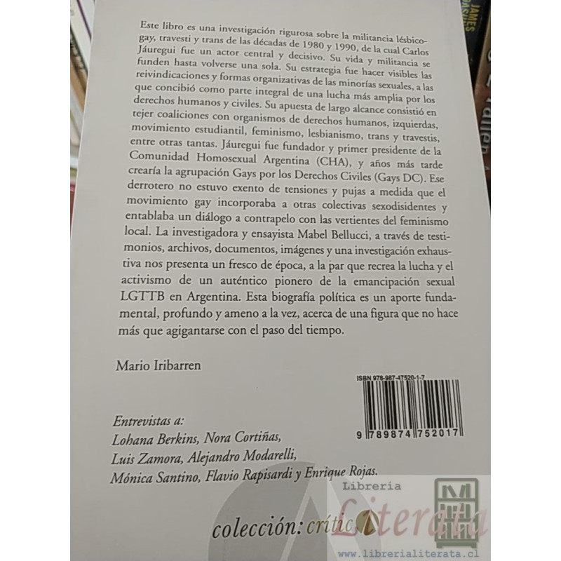 Orgullo Carlos Jáuregui biografía política Mabel Bellucci Final Abierto ...