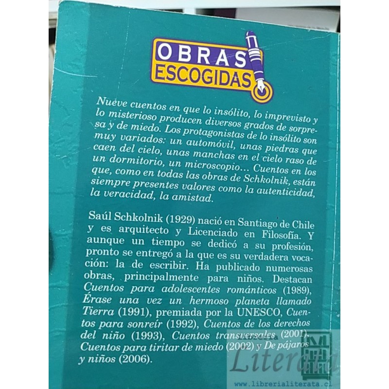 Cuentos para tiritar de miedo Saúl Schkolnik Zig-Zag