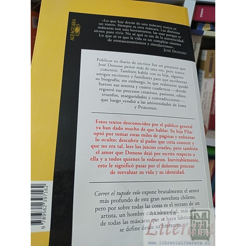 Correr el tupido velo Pilar Donoso Alfaguara formato grande 441 páginas