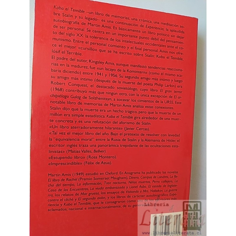 Koba el temible la risa y los veinte millones Martin Amis Anagrama ...
