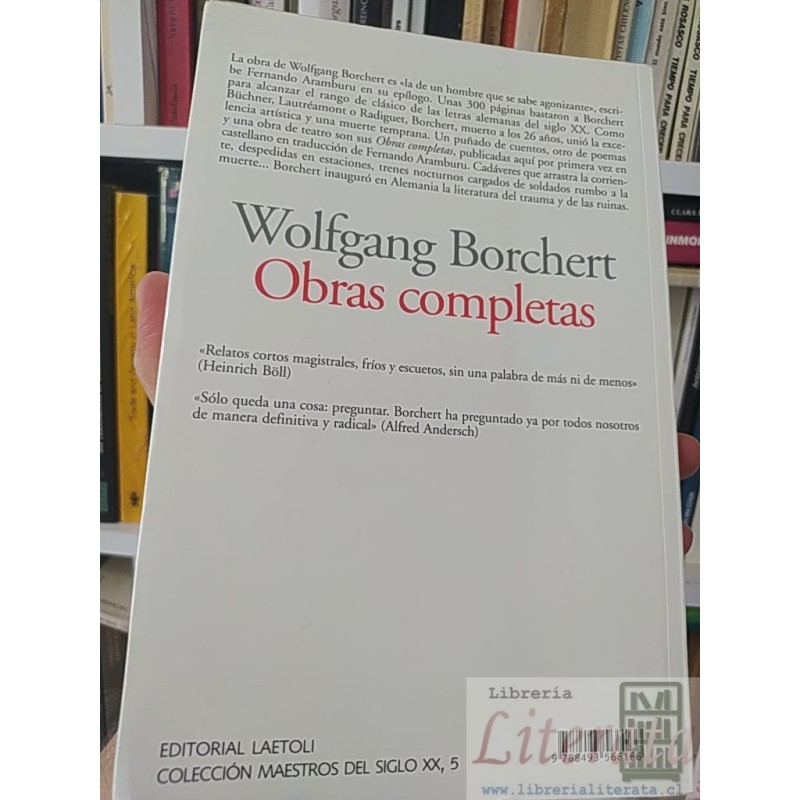 Obras completas Wolfgang Borchert Laetoli, Maestros del Siglo XX ...