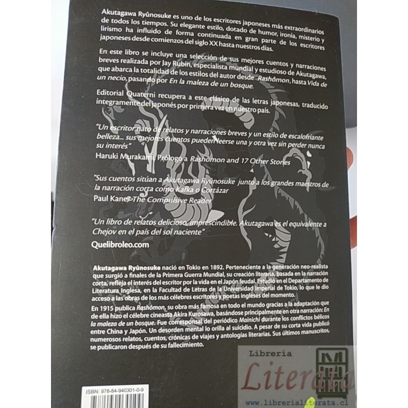 El dragón, Rashomon y otros cuentos Akutagawa Ryunosuke Quaterni ...