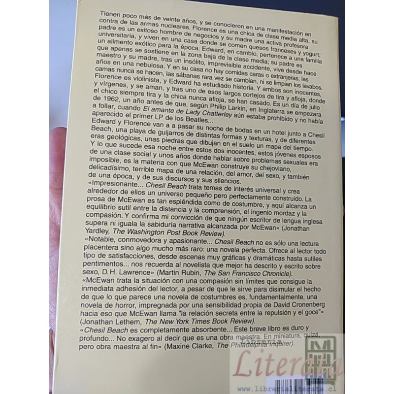 Chesil Beach Ian McEwan Anagrama Panorama de narrativas 184 páginas