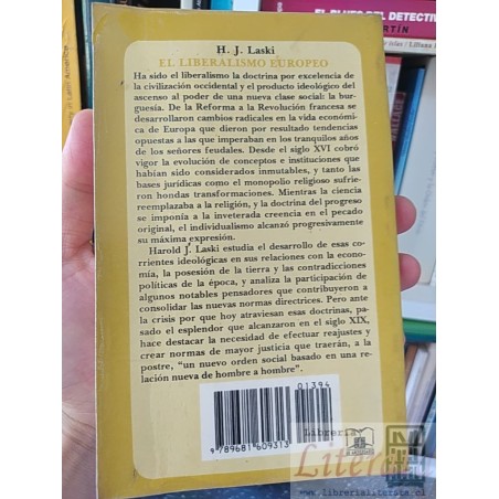 Liberalismo Europeo H J Laski Breviarios Fondo de Cultura Económica 241 ...